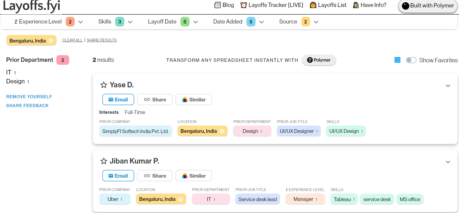 This Live Layoff Tracker can help those who lost Jobs due to Covid19 ...